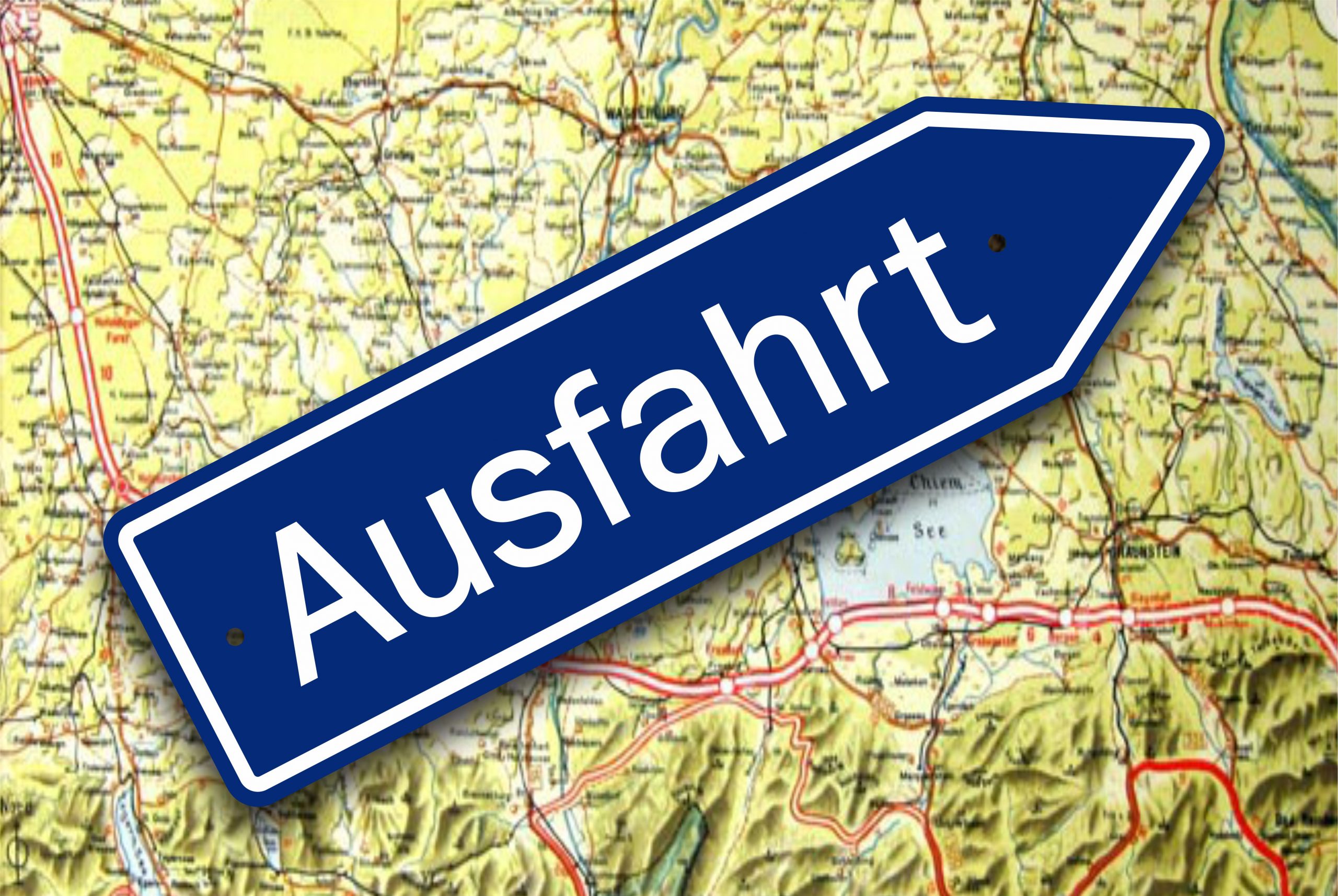 Ausfahrt – German Exit Marker – Sign Lizard